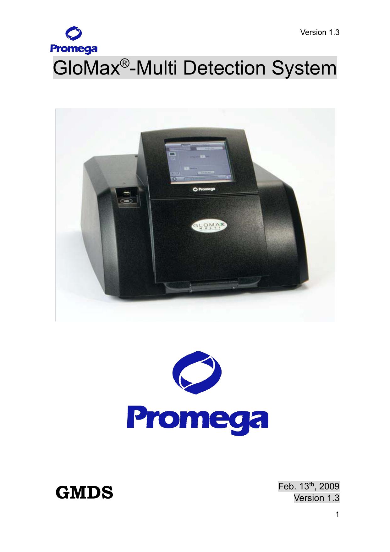 GloMax®-Multi Detection System 日本語(V1.3) – Promega