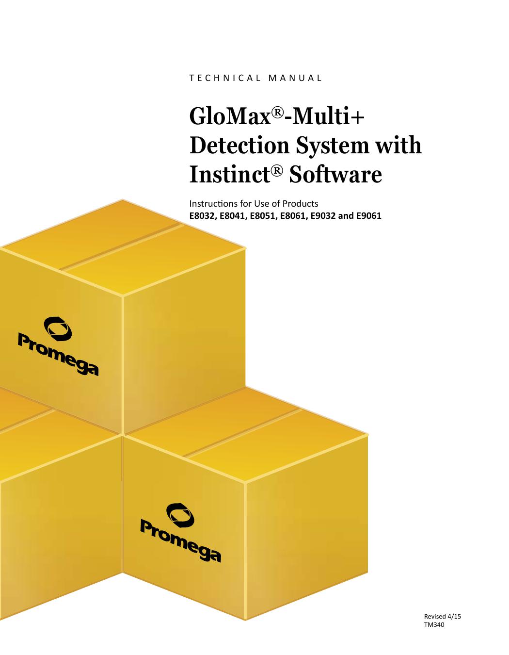 GloMax®-Multi+ Detection System with Instinct® Software Instructions ...